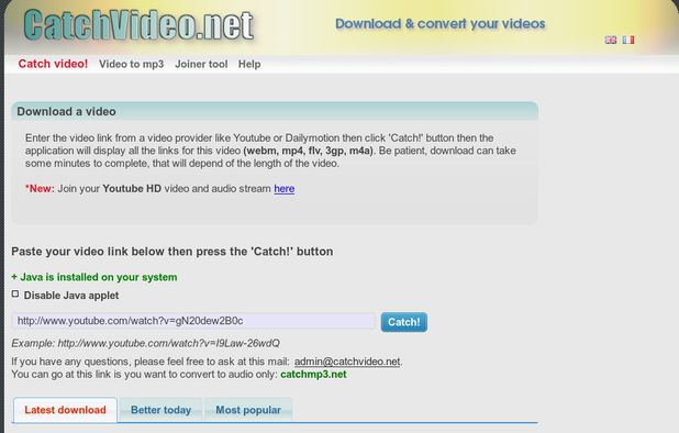 catchvideo.net: Online download and save videos directly from ...