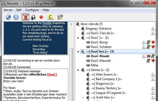 Mumble: Open source, low-latency voice chat with high quality audio ...