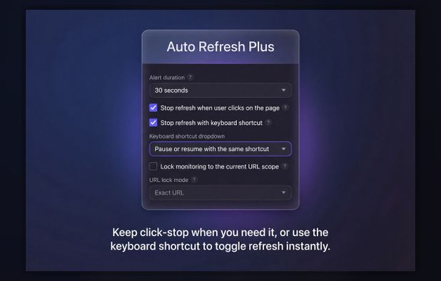 Advanced Auto Refresher: Chrome extension for intelligent auto-refresh ...