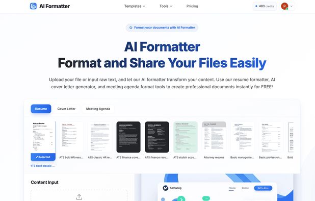 AI Formatter: Cutting-edge AI-powered document formatting platform that ...