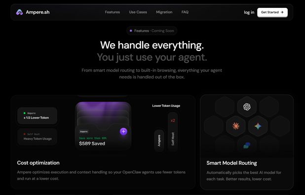 Ampere.sh: We host and manage your OpenClaw AI agent. | AlternativeTo