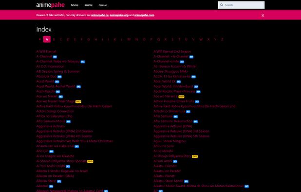 Animepahe: An okay-ish anime website | AlternativeTo