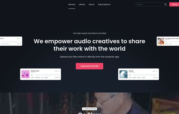 audio.com: A better way to share audio online | AlternativeTo