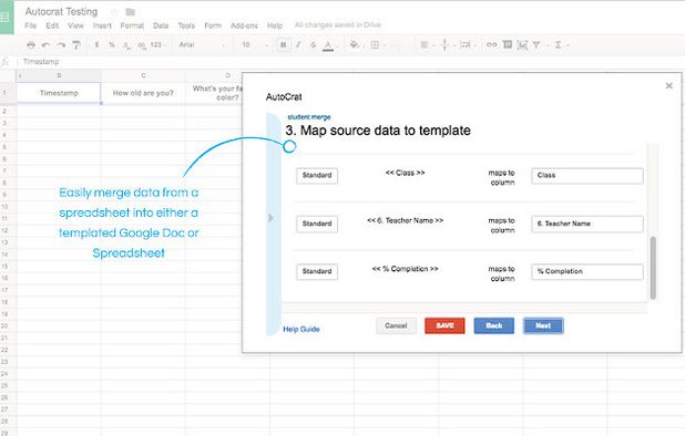 Autocrat: Free Google Sheets add-on that merges spreadsheet data into ...