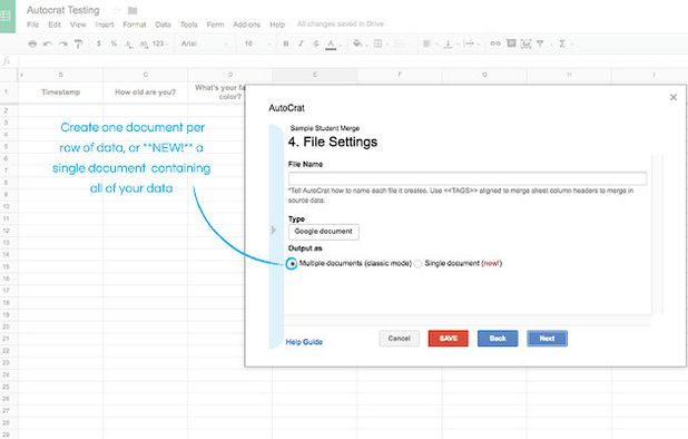 Autocrat: Free Google Sheets add-on that merges spreadsheet data into ...