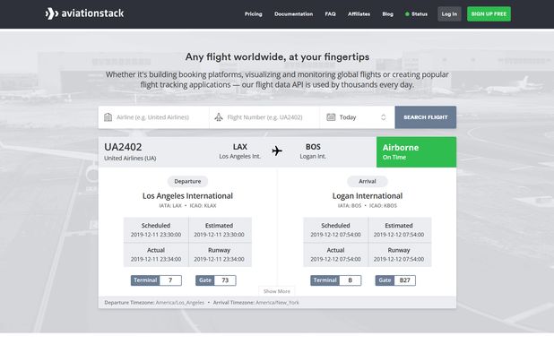 Aviationstack: Real-time and historical flight data API for global ...
