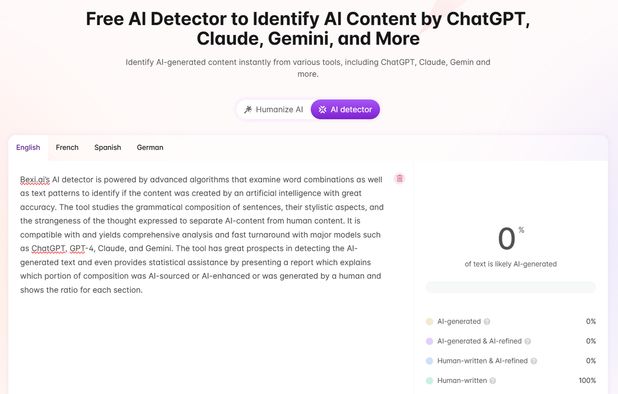 BEXI.ai: Instantly detect AI content and reduce AI detection rates to ...