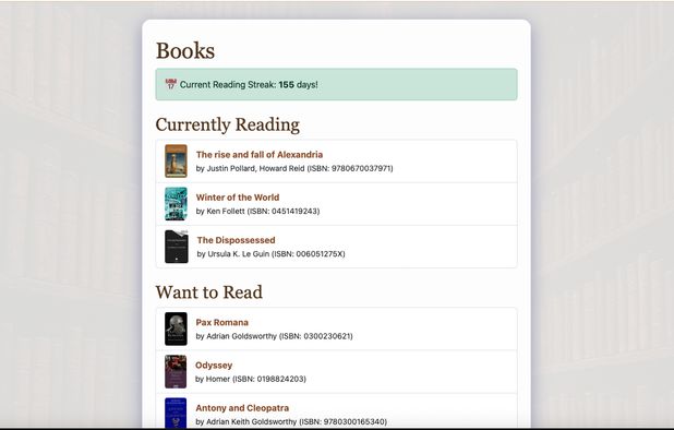 Bibliotheca: Track your reading habits, log books, and visualize your ...