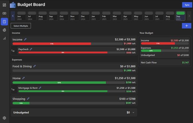 Budget Board: A simple app for tracking monthly spending and working ...