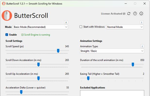 ButterScroll: Smooth and customizable mouse wheel scrolling utility for ...