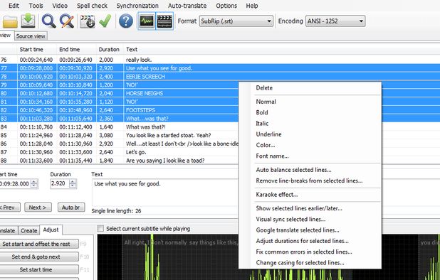 Subtitle Edit: Open source editor for video | AlternativeTo