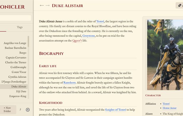 Chronicler Pro: A versatile, cross-platform worldbuilding app that can ...