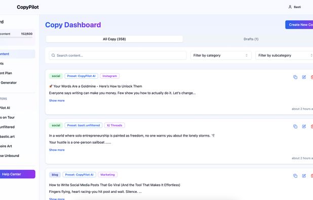 CopyPilot: Create High-Impact Copy. 10X Faster. Zero Writer’s Block ...
