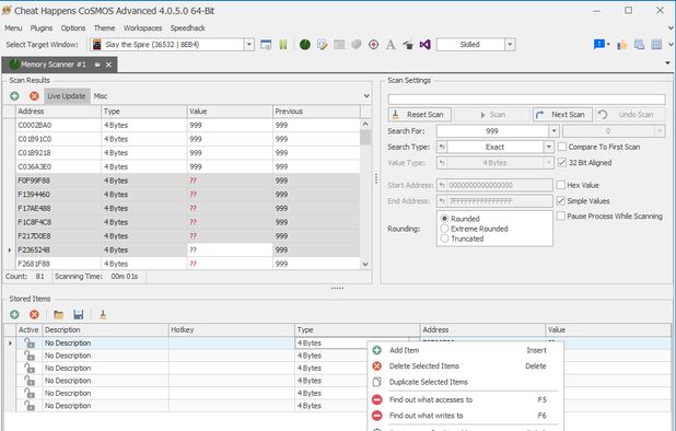 CoSMOS: Advanced Memory Scanner and Gamehacking Tool | AlternativeTo