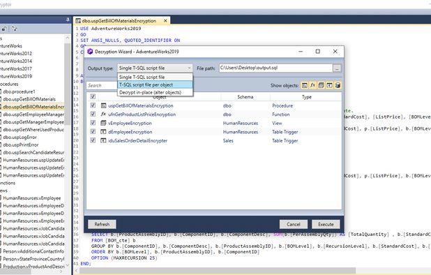 dbForge SQL Decryptor: Free database tool that allows decrypting SQL ...