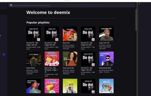 deemix: (lowercase) is a barebone deezer downloader library built from ...