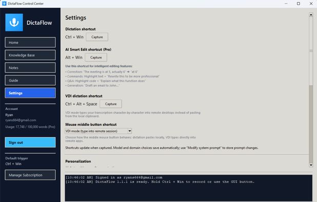 DictaFlow: Local, privacy-first AI dictation that bypasses Citrix & RDP ...