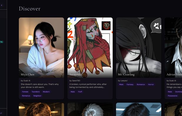 Dusk AI: Character.AI alternative with persistent long-term memory ...