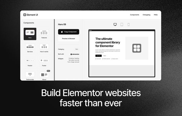 Element UI Kit: Element UI is a free component library for Elementor ...