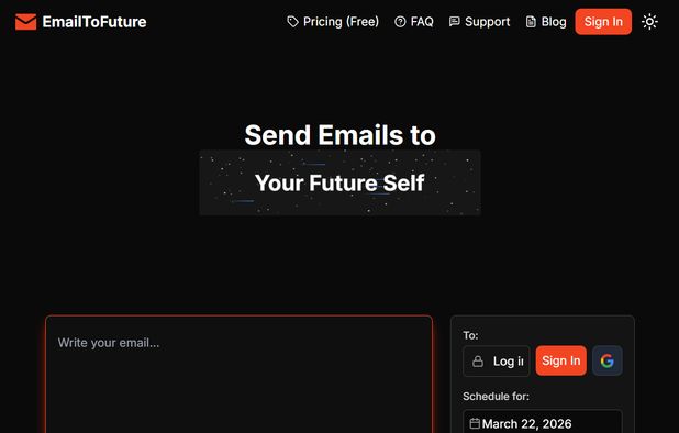 EmailToFuture: Lets you send Emails to Your Future Self for Free ...