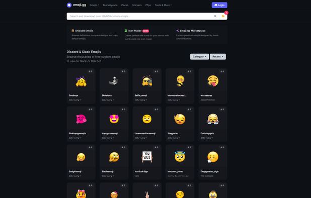 Emoji.gg: Unicode emojis, custom stickers, emotes and more resources ...