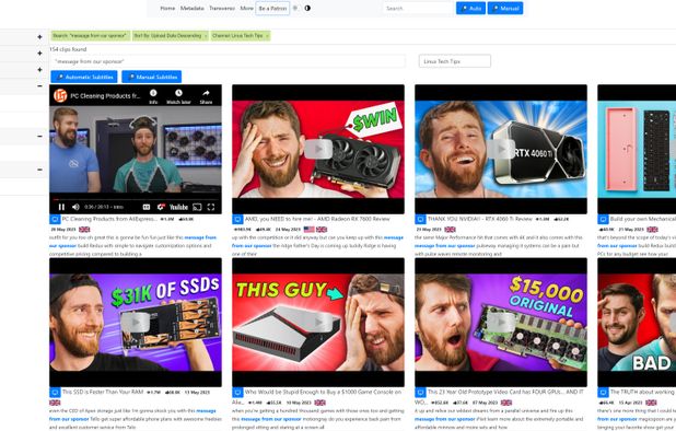 Filmot.com: Search engine indexing YouTube metadata, search subtitles ...