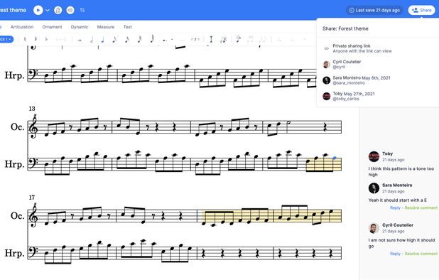 Flat.io: Collaborative browser-based sheet music editor with real-time ...