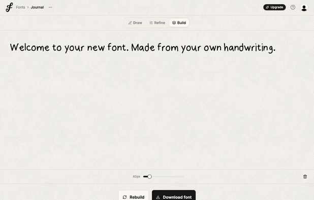FontCraft: Browser-based app that lets you turn your handwriting into a ...