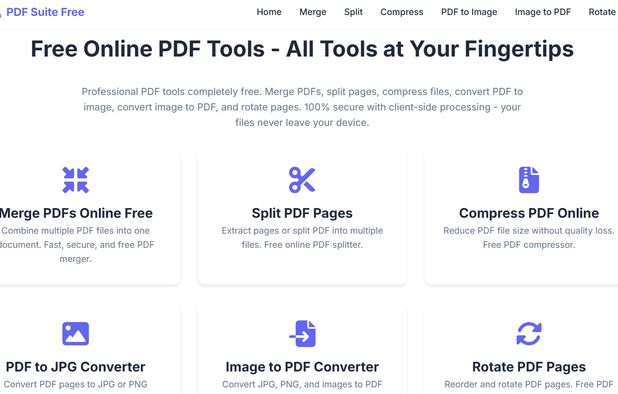 Free PDF Suite: Professional PDF tools completely free. | AlternativeTo