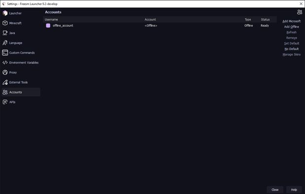 Freesm Launcher: A Prism Launcher fork that removes offline account ...
