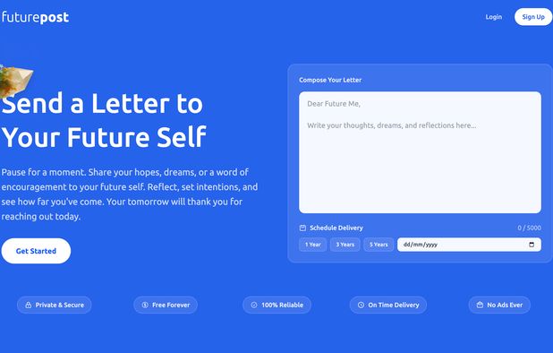 FuturePost: Free platform that lets you send private letters to your ...
