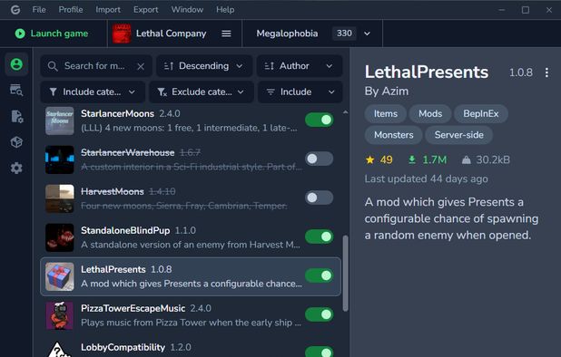 Gale: A lightweight mod manager for most games on Thunderstore ...