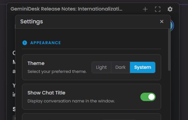 GeminiDesk: An unofficial Electron-based Gemini Desktop App for Google ...