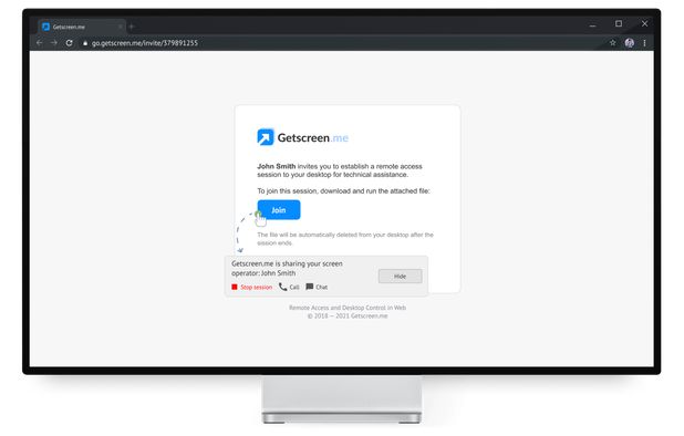 Getscreen.me: Remote desktop in browser with multi-platform support ...