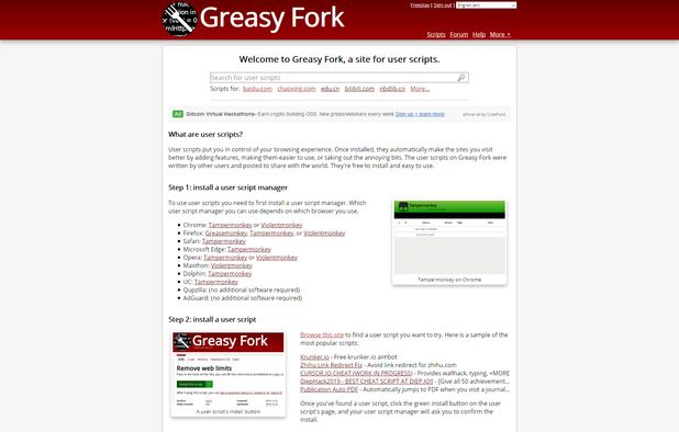 Greasy Fork: Free site providing user scripts | AlternativeTo