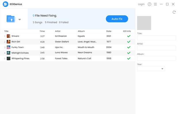 ID3Genius: Advanced ID3 tag editor that auto-fetches and updates music ...