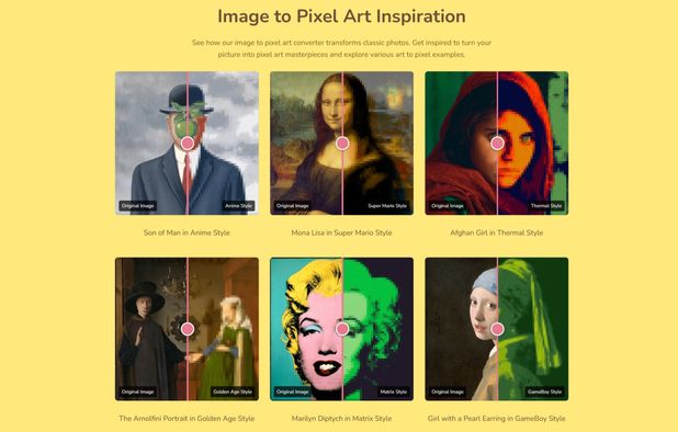 Imagetopixel.Art: Convert Images to Pixel Art | AlternativeTo