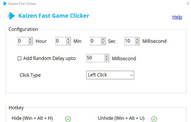 Kaizen Fast Clicker : Fast, lightweight auto clicker for gaming and ...
