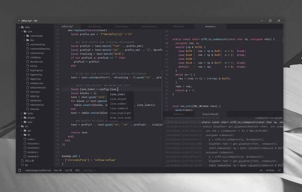 Lite XL: A lightweight text editor written in Lua | AlternativeTo