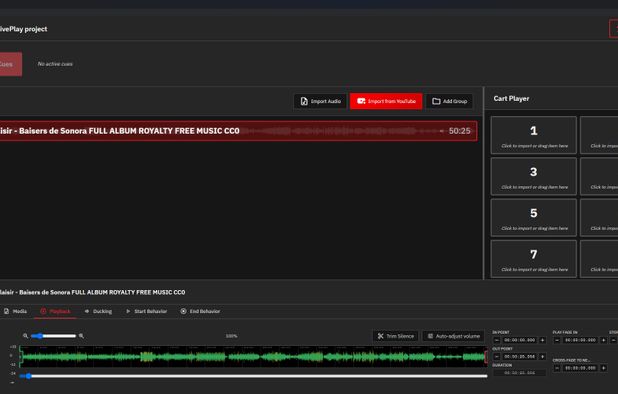 LivePlay: A free, open-source audio playback system designed for live ...