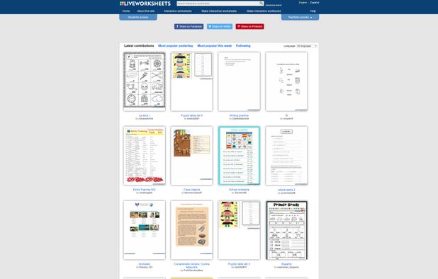 Liveworksheets: Interactive worksheet maker | AlternativeTo