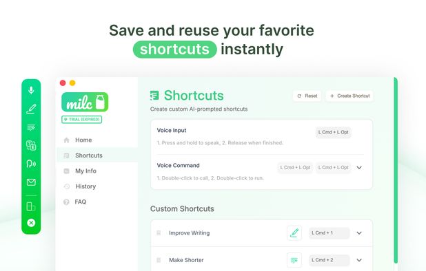 milc: AI text editing app for Mac and Windows that lets you edit ...