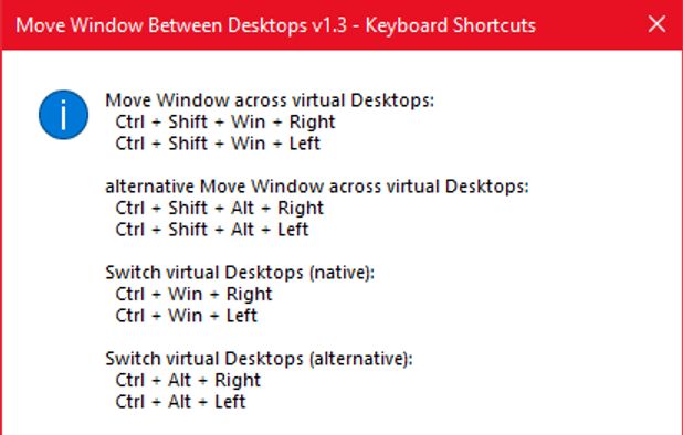 Move Window Between Desktops: Lightweight Windows 10/11 utility that ...
