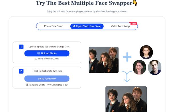 Multiple Face Swap: Swap multiple faces in videos online for free—no ...