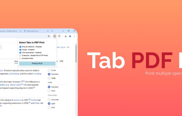 Multiple Tab to PDF Printer: Save multiple open tabs as individual PDFs ...