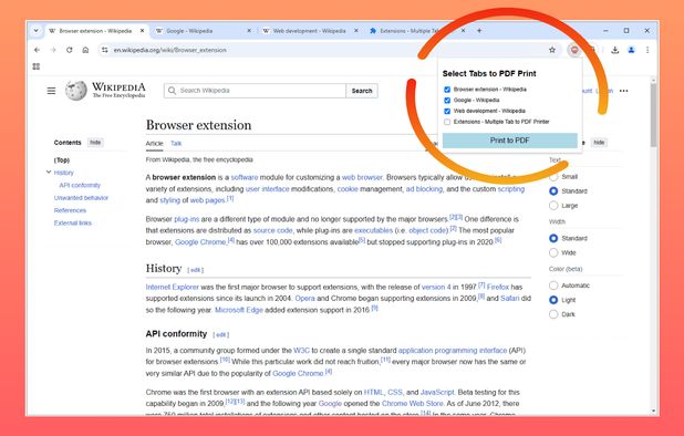 Multiple Tab to PDF Printer: Save multiple open tabs as individual PDFs ...