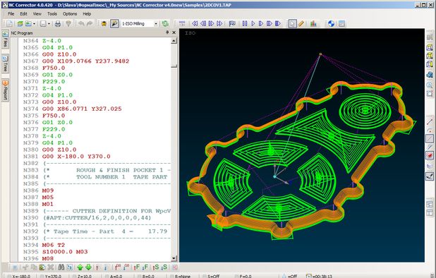 NC-Corrector: Freeware G-Code editor. Simple G-code editor, backplotter ...