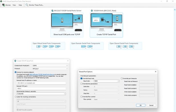Network Serial Ports: Redirect serial data over a Tcp/Ip network, use ...