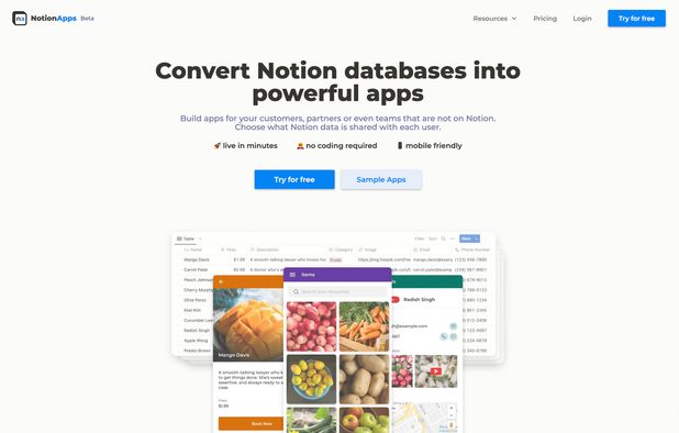 NotionApps: Build powerful apps from Notion Databases, without coding ...