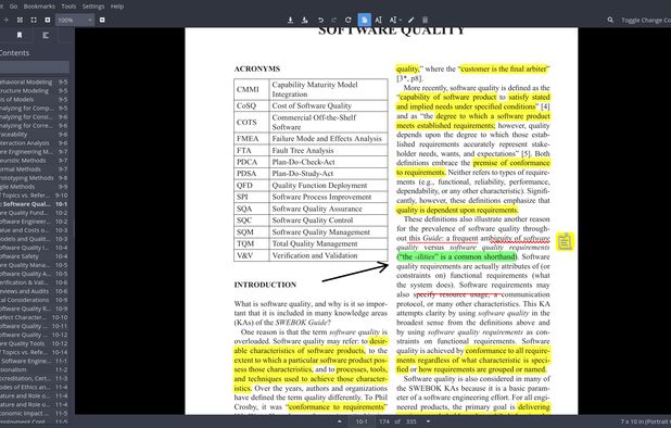 Okular: Multi-format document viewer with annotation and navigation ...